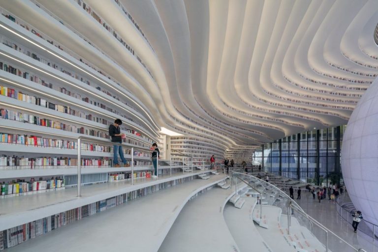 Look closer at this futuristic eye-shaped library in China: Its secret ...
